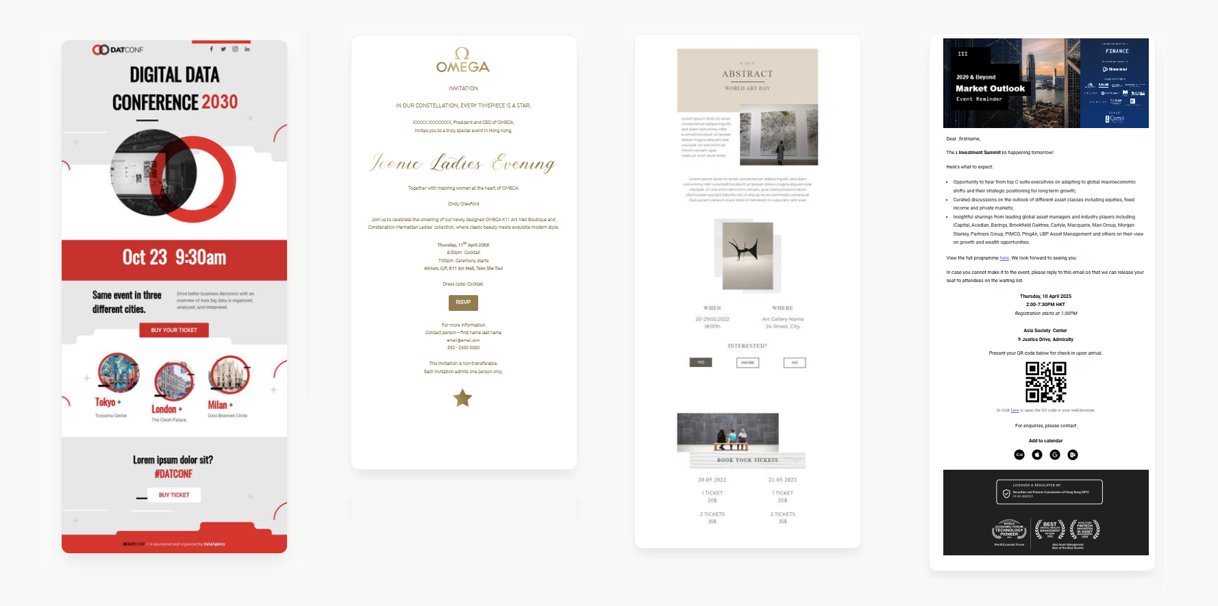 RSVP Email Template Pack - Check-In Pax